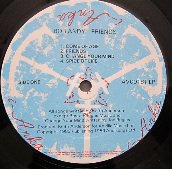 Rasta Reggae Music: Bob Andy - Friends