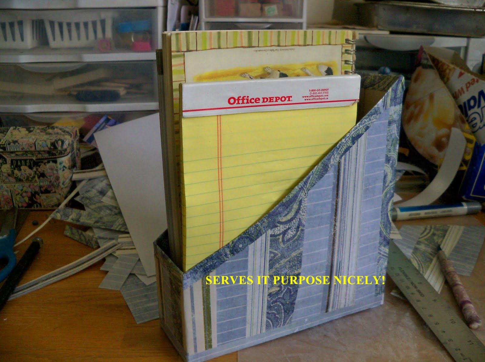 Turquoise Sky: UPCYCLE MAGAZINE HOLDER AND TUTORIAL