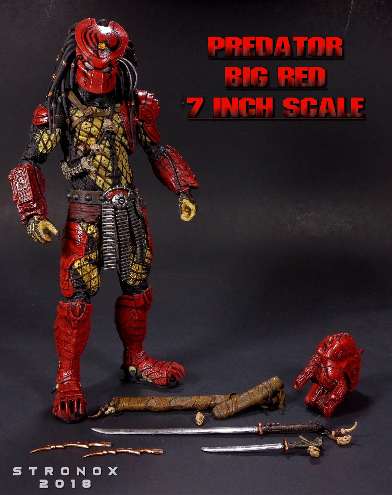 Stronox Custom Figures: NECA Predator: Big Red