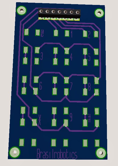 Brasil Robotics Teclado Smd Para Arduino Projeto Completo Keypad