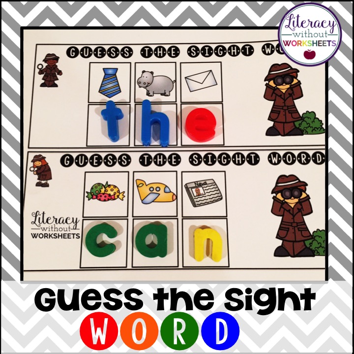 Guess the Sight Word for Work Stations with a FREEBIE! - Literacy ...