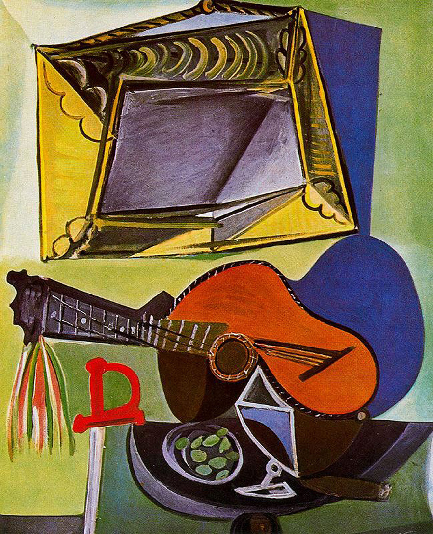 TICMUSart: Still life with Guitar - Pablo Picasso (1942)