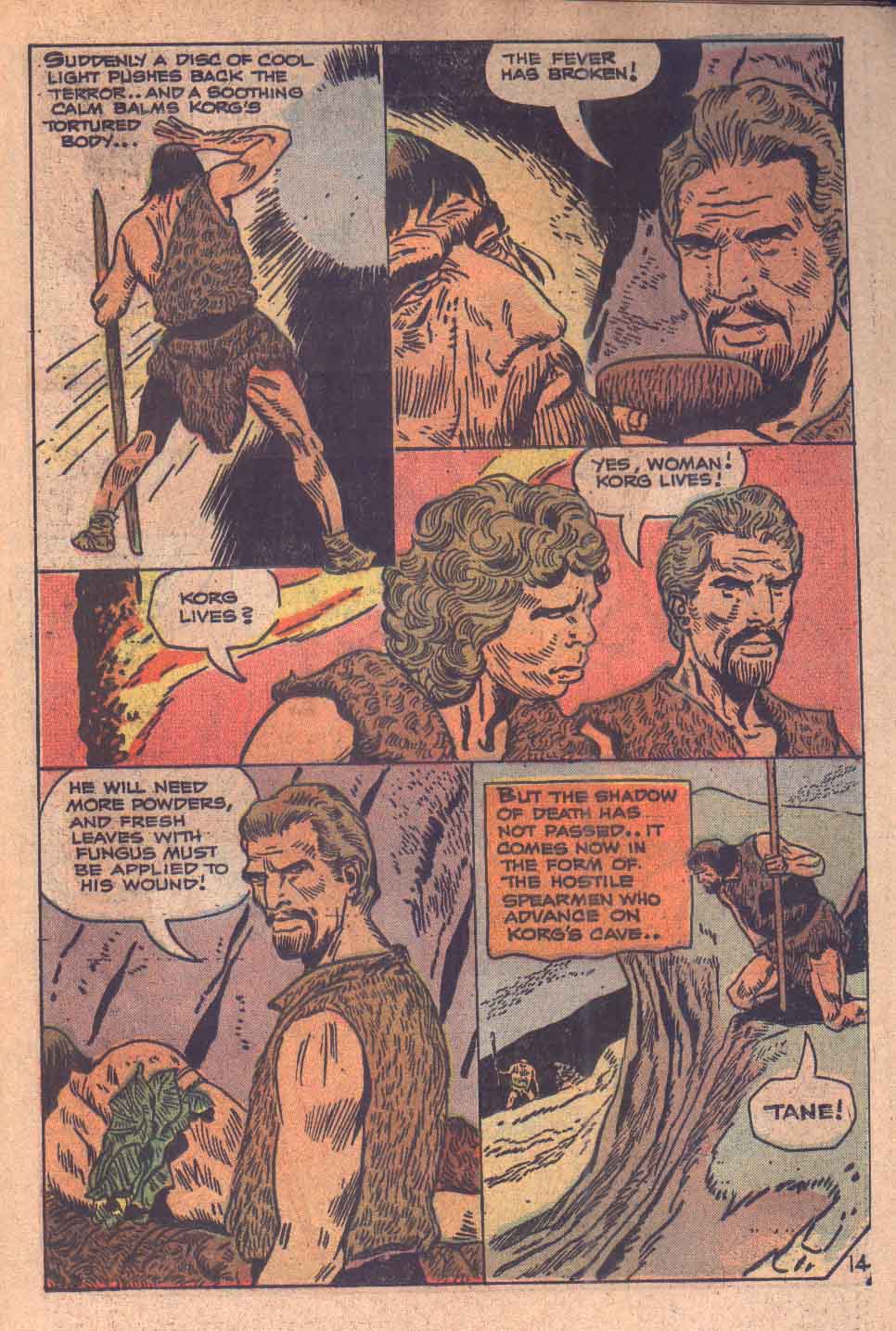 THE CHARLTON COMICS READING LIBRARY: KORG 70,000 BC #'s 1-9 May 1975 to ...