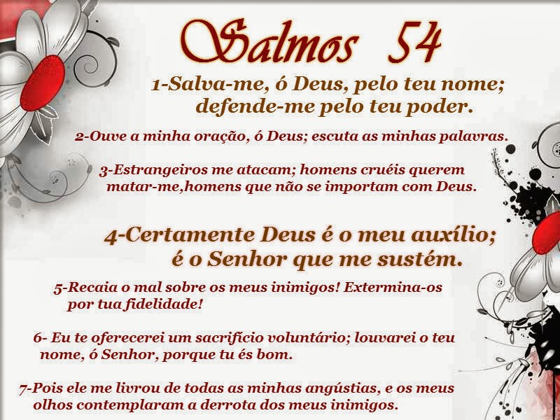Lições de Vida: A intervenção de Deus-Salmos 54