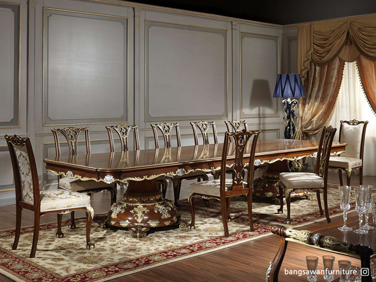 Set Meja Makan Klasik Untuk Rumah Mewah | setkursimeja.com