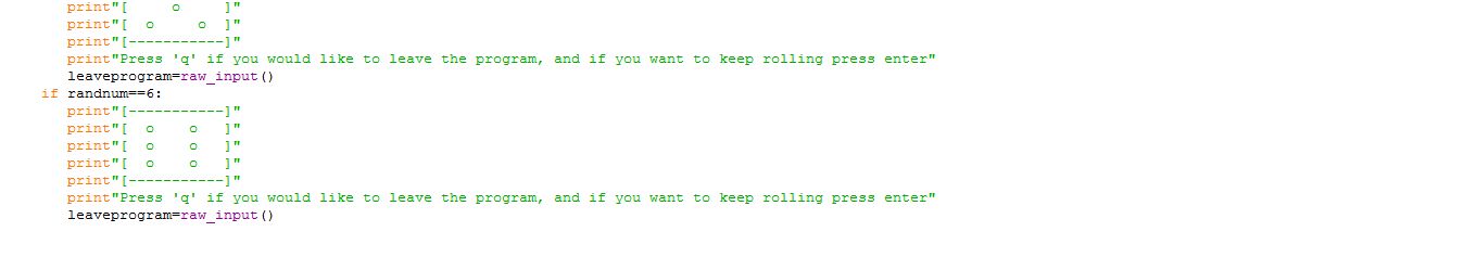 Abhigya Sodani's Blog: python 2.7 Dice rolling program