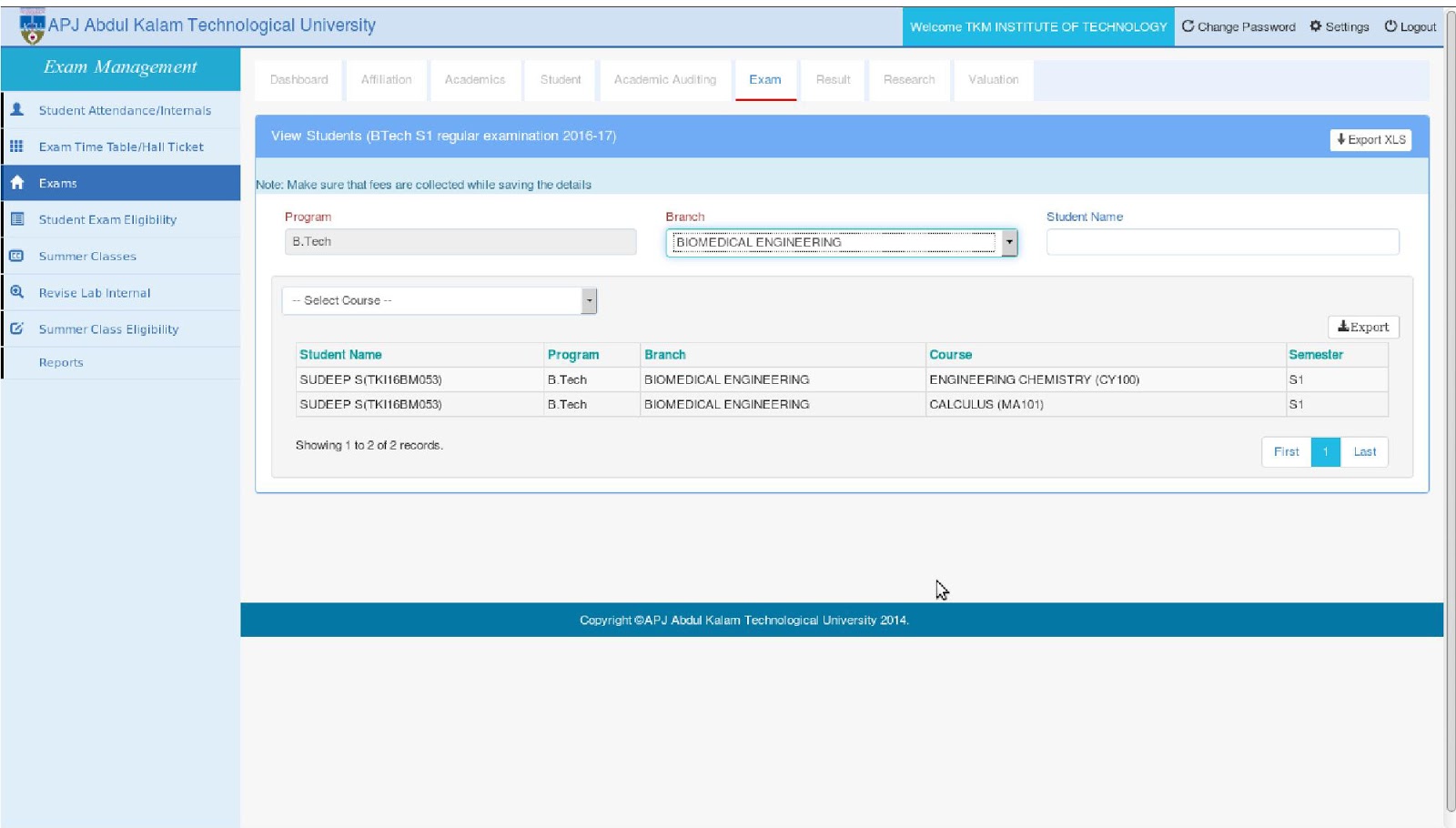 KTU STUDENT RE-EXAM REGISTRATION HELP - civil simat