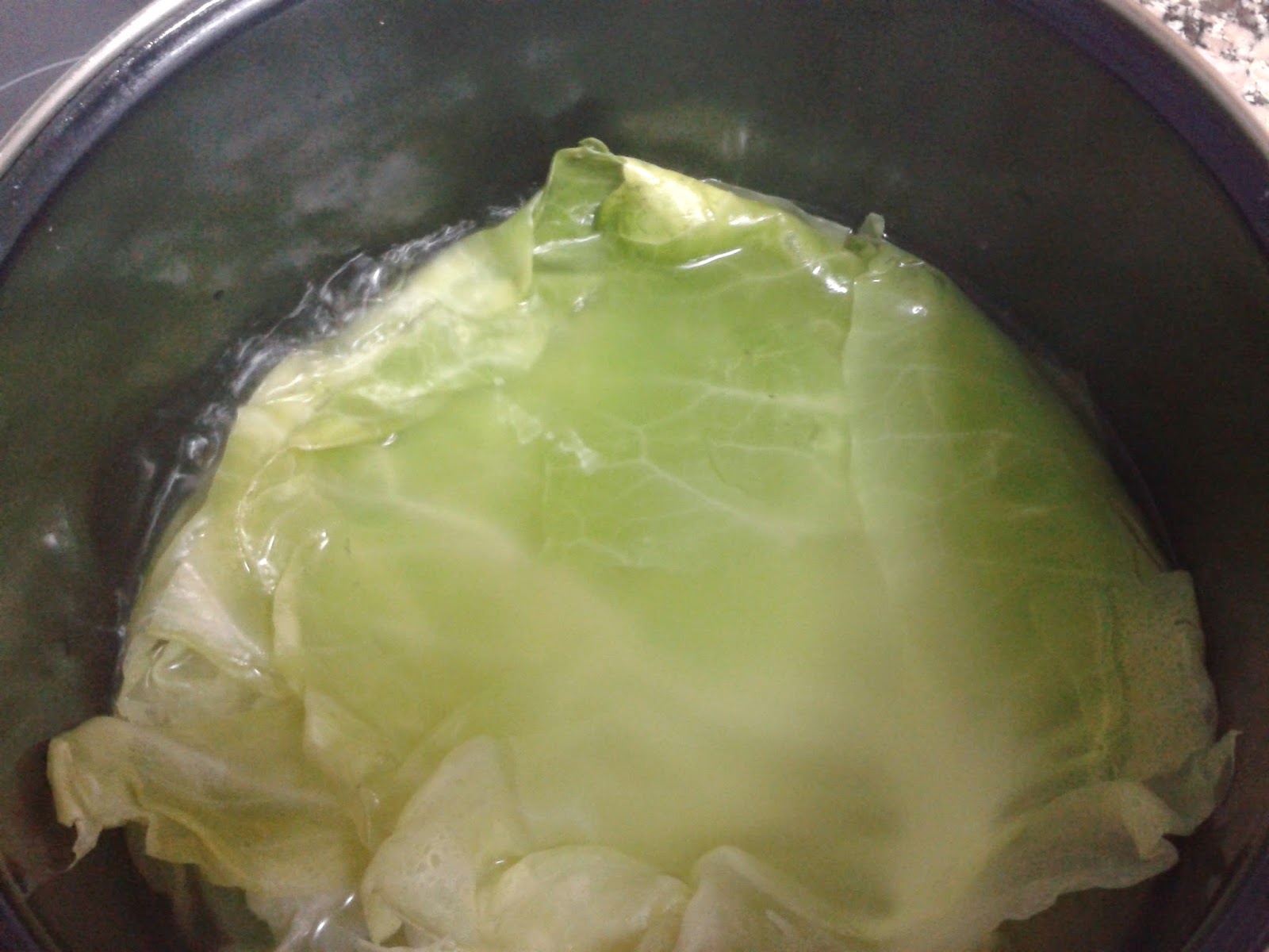 La cocina de Beli: Repollo relleno de bonito y pisto