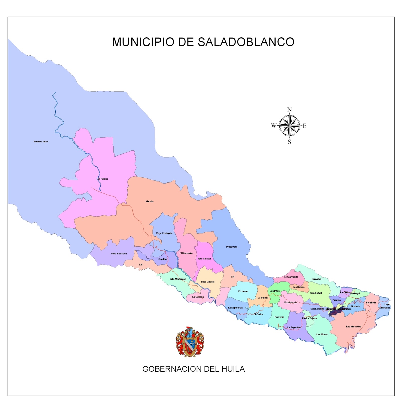 Noticias, Arte, Cultura y Turismo: TODOS LOS MAPAS MUNICIPIOS DEL HUILA