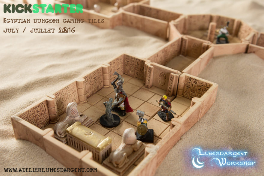 Gaming with the Gnomies: (Kickstarter) Egyptian Dungeon Game Tiles