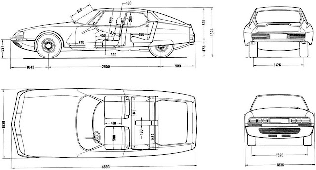 The Car Hobby: Citroen SM Engineering Drawings