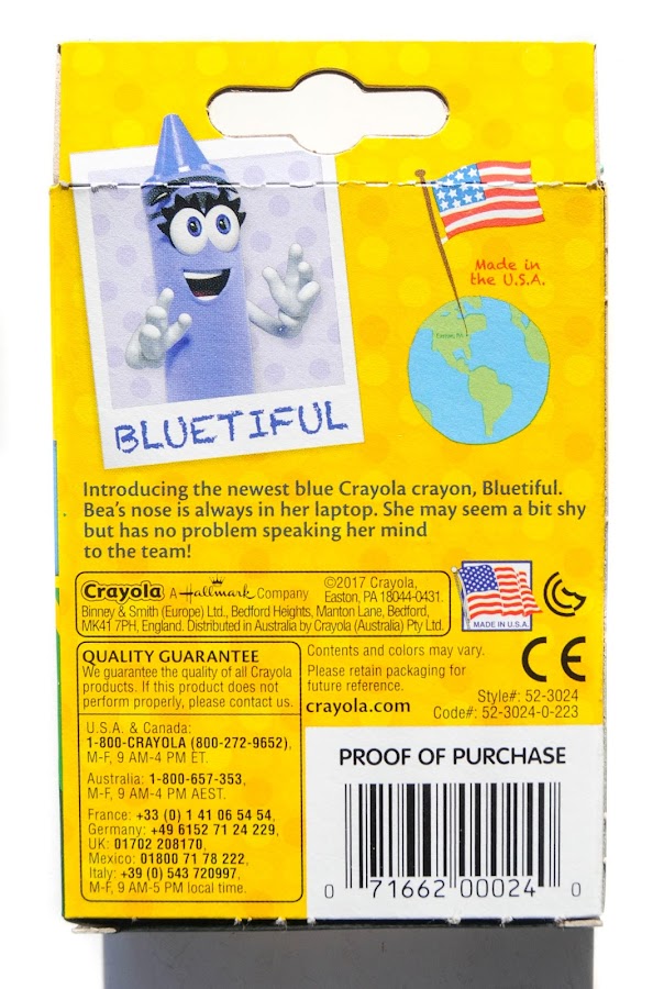 Bluetiful: Crayola's New 2017 Crayon Color | Jenny's Crayon Collection
