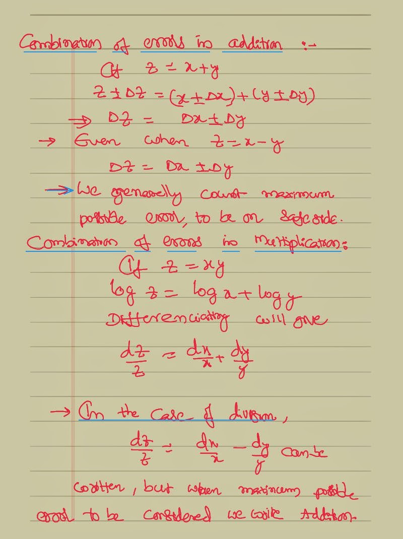 Errors and approximations in physical quantities | IIT JEE and NEET Physics