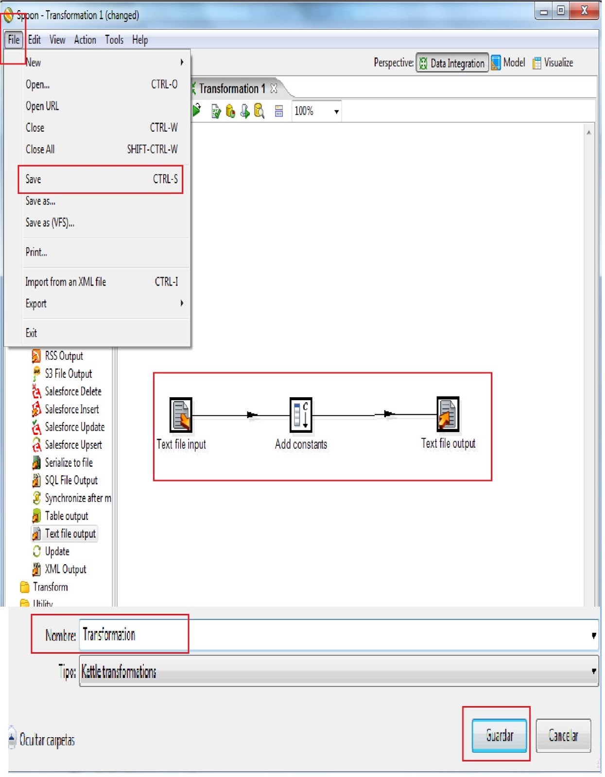 Database Pentaho Tutoriales : Conexión a Base de datos usando Pentaho Data Integration