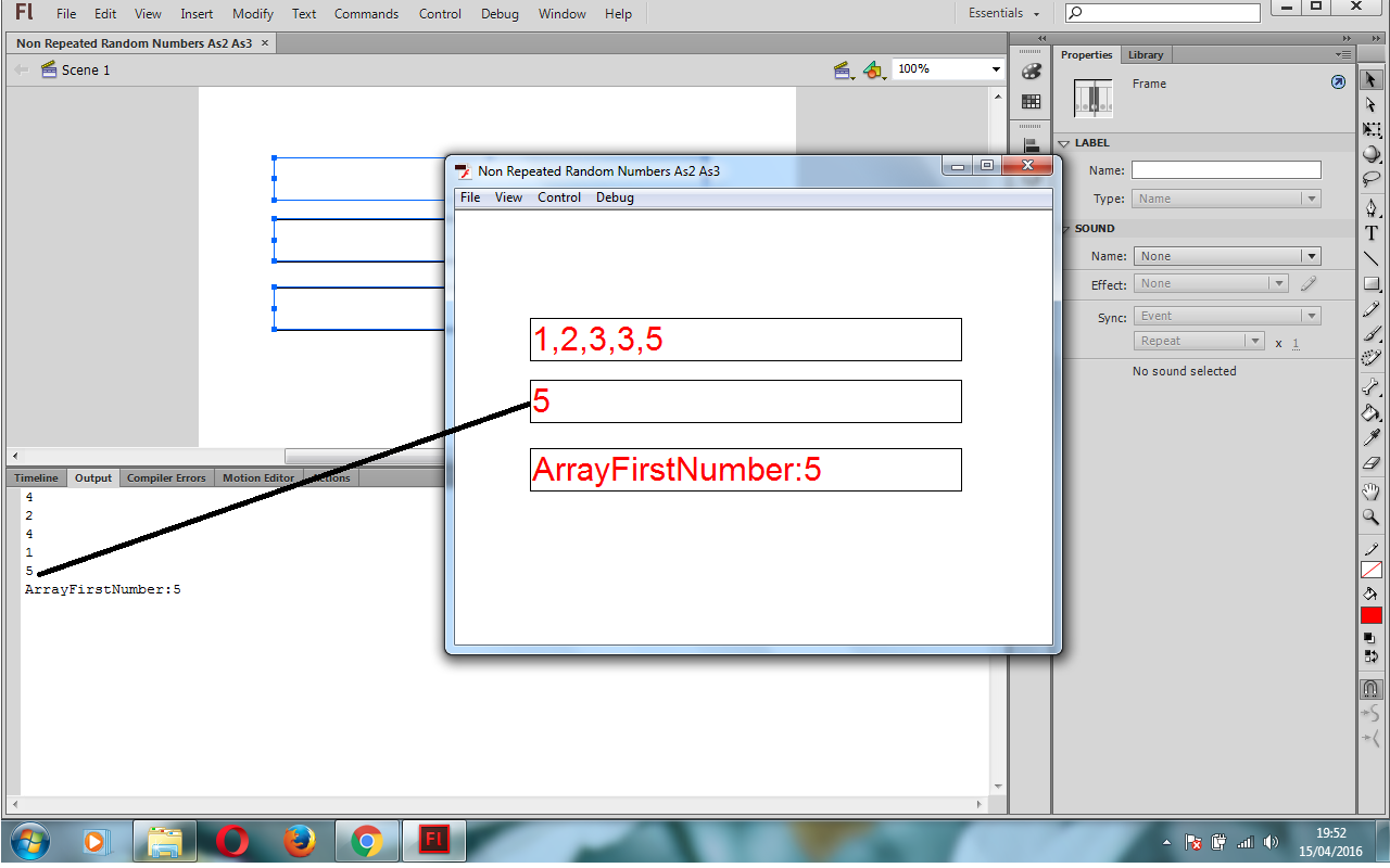TRACE ARRAY IN TEXT BOX AS2 AS3 - Flash College
