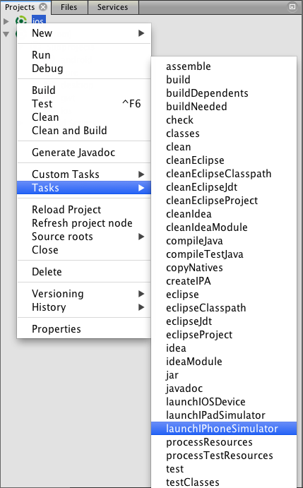 へびのぬけがら: NetBeans で libGDX プロジェクトを作成する
