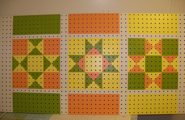QUILTING KRAZY: Painted Pegboard for my new room!