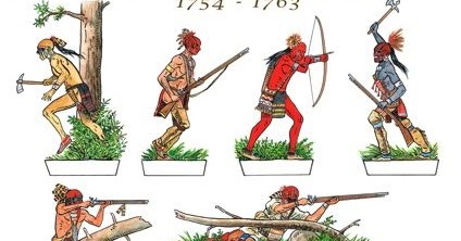 Flintlock and tomahawk: French and Indian War paper soldiers
