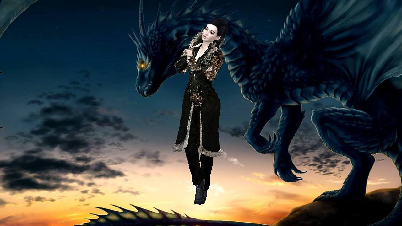 Sims 4 CC's - The Best: CAS Background Dragon by MausiHasi88