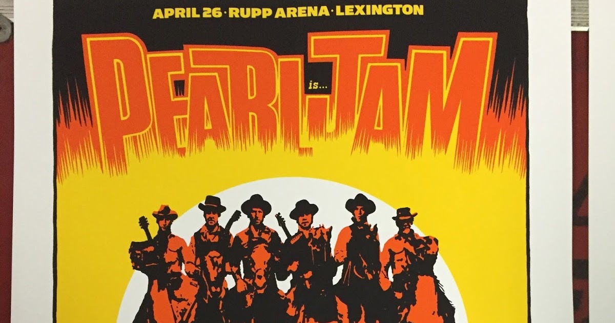 INSIDE THE ROCK POSTER FRAME BLOG: Ames Bros Pearl Jam Lexington Poster ...