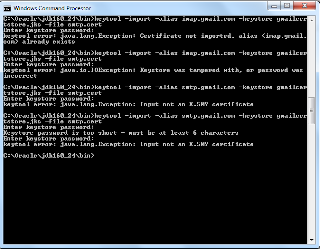 Learning Soa Keytool Error Java Lang Exception Input Not An X 509