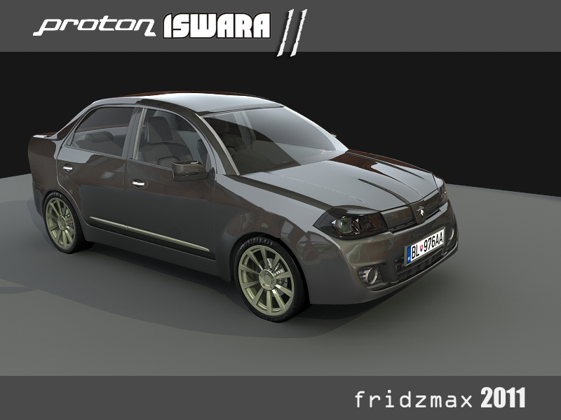 Fridz Max 3D: New Proton Saga Iswara 2011 by Fridzmax