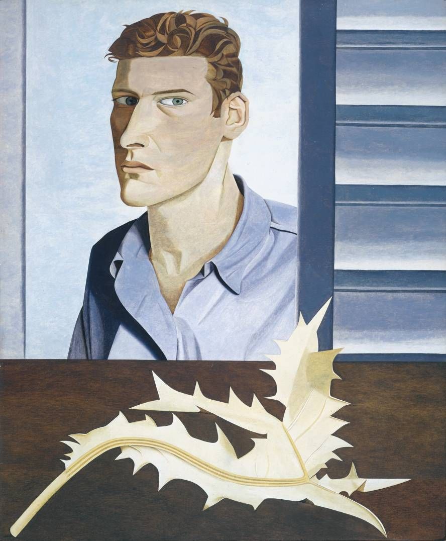 Homo fabula: Man With a Thistle (Self-Portrait) by Lucian Freud