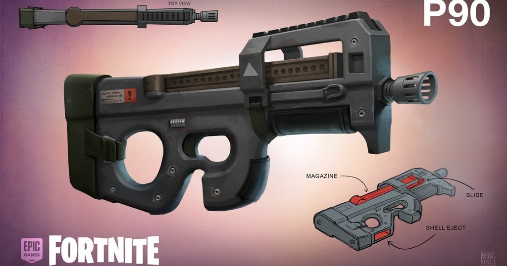 New Gun P90 - Gold Smg ~ Fortnite Flip