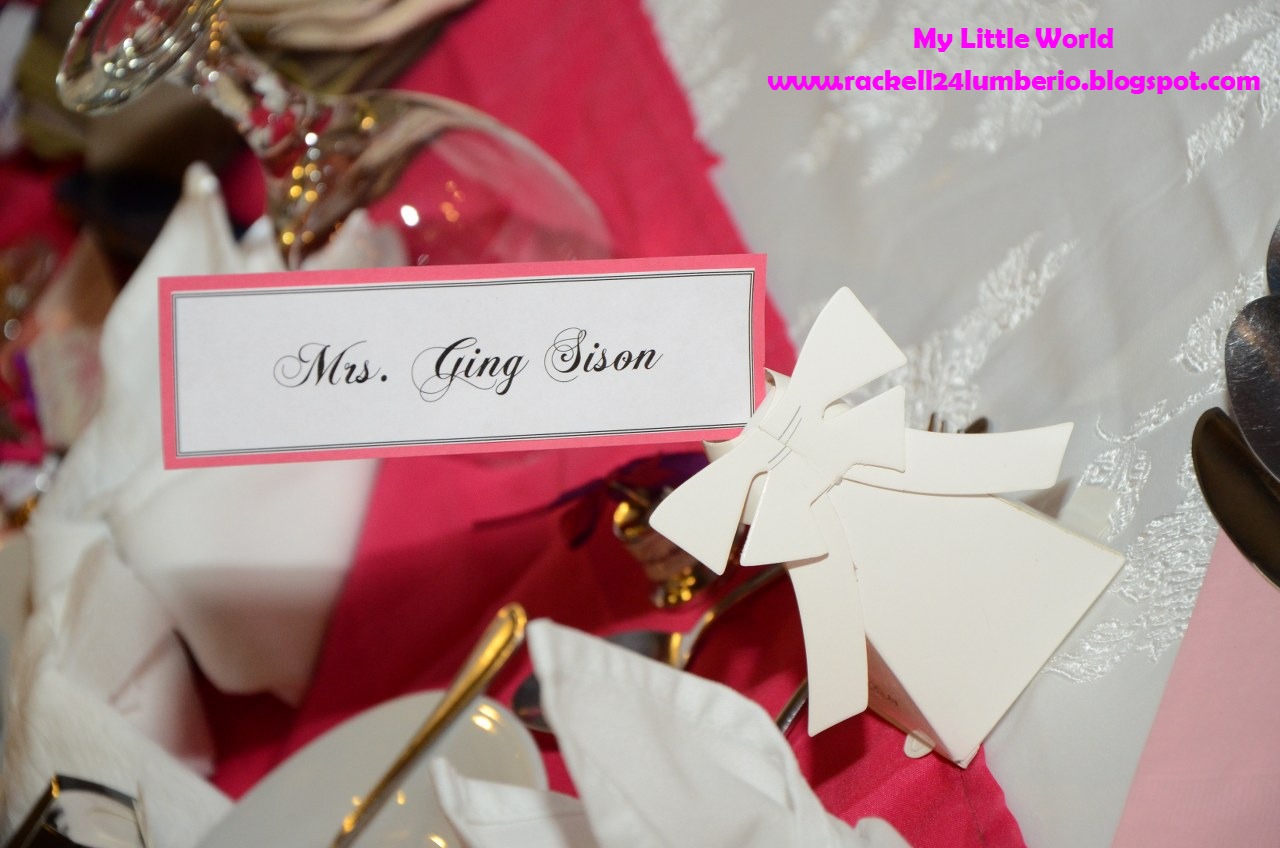 DIY: Guest and Principal Sponsors Name Holder | My Little World by ...