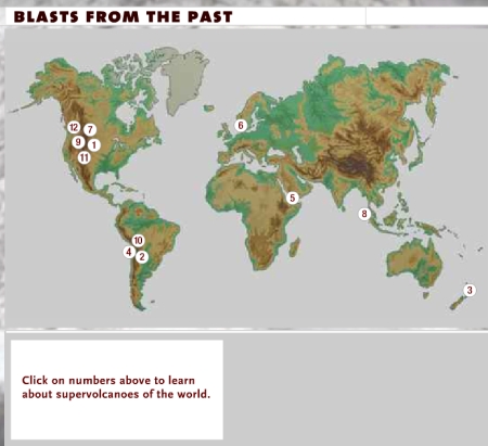 Warren Sparrow: Supervolcanoes around the world