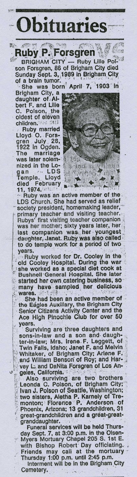 Forsgren, Peter Adolph & Descendants: Child #3 - ADOLPH PETER FORSGREN ...