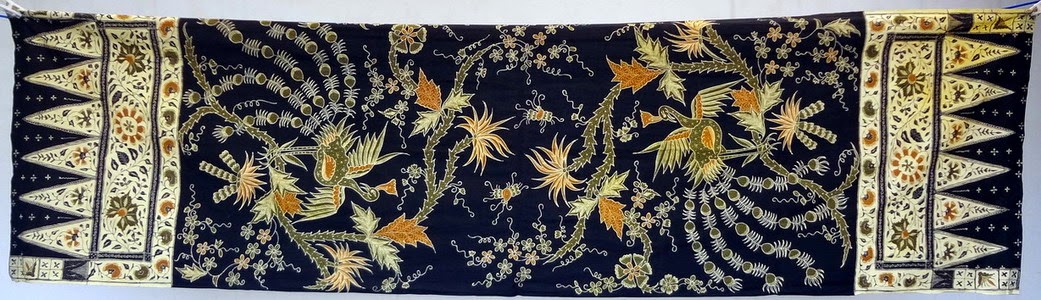 Selendang batik tulis jadul