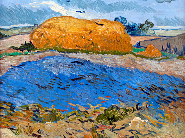 Unsorted pieces: Van Gogh's changing colours