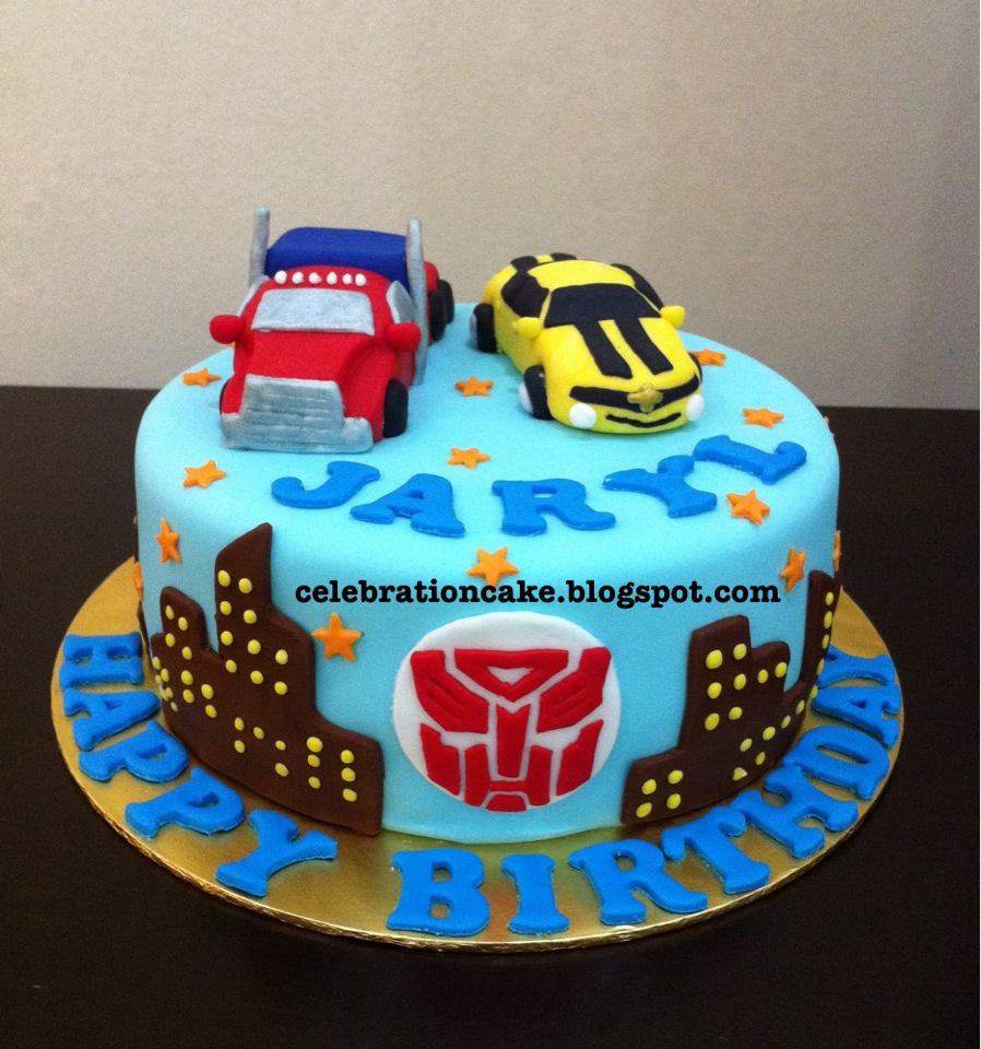 Celebration Cake: Transformer Theme