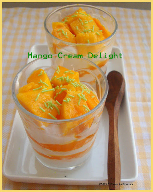 Mango Cream Delight | Kitchen Delicacies