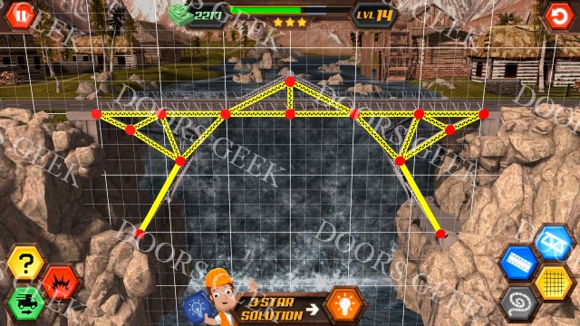 Bridge Construction Simulator [Easy] Level 14 ~ Doors Geek