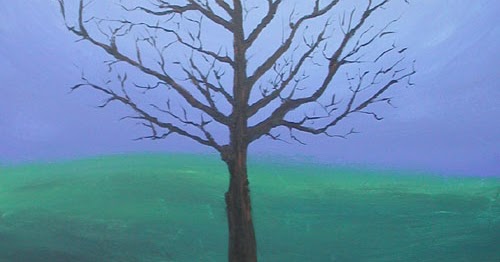 the tree by the lake side: The barren tree