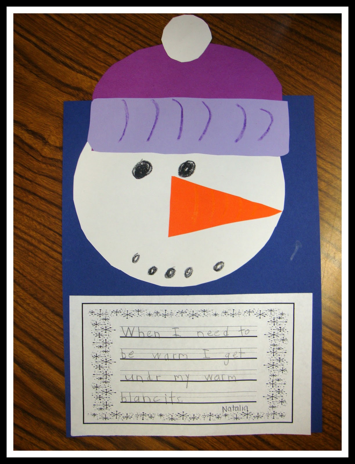 Today In First Grade: Snowman Day!