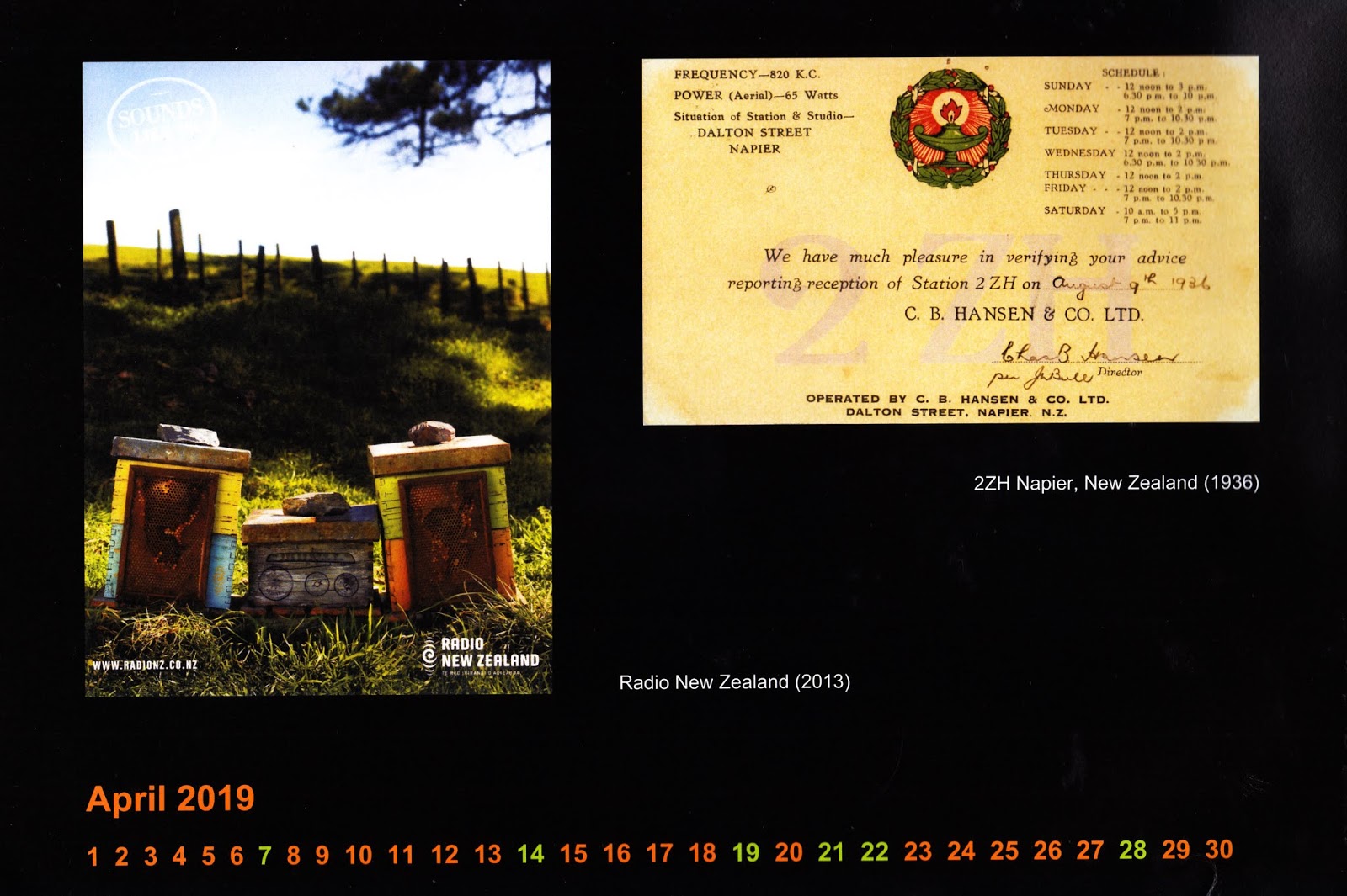 SOUTH EAST ASIA DXING: QSL Calendar for April 2019