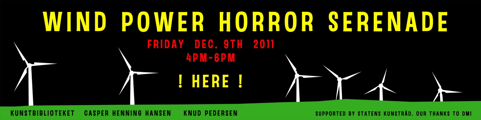 Artists against wind farms: November 2011