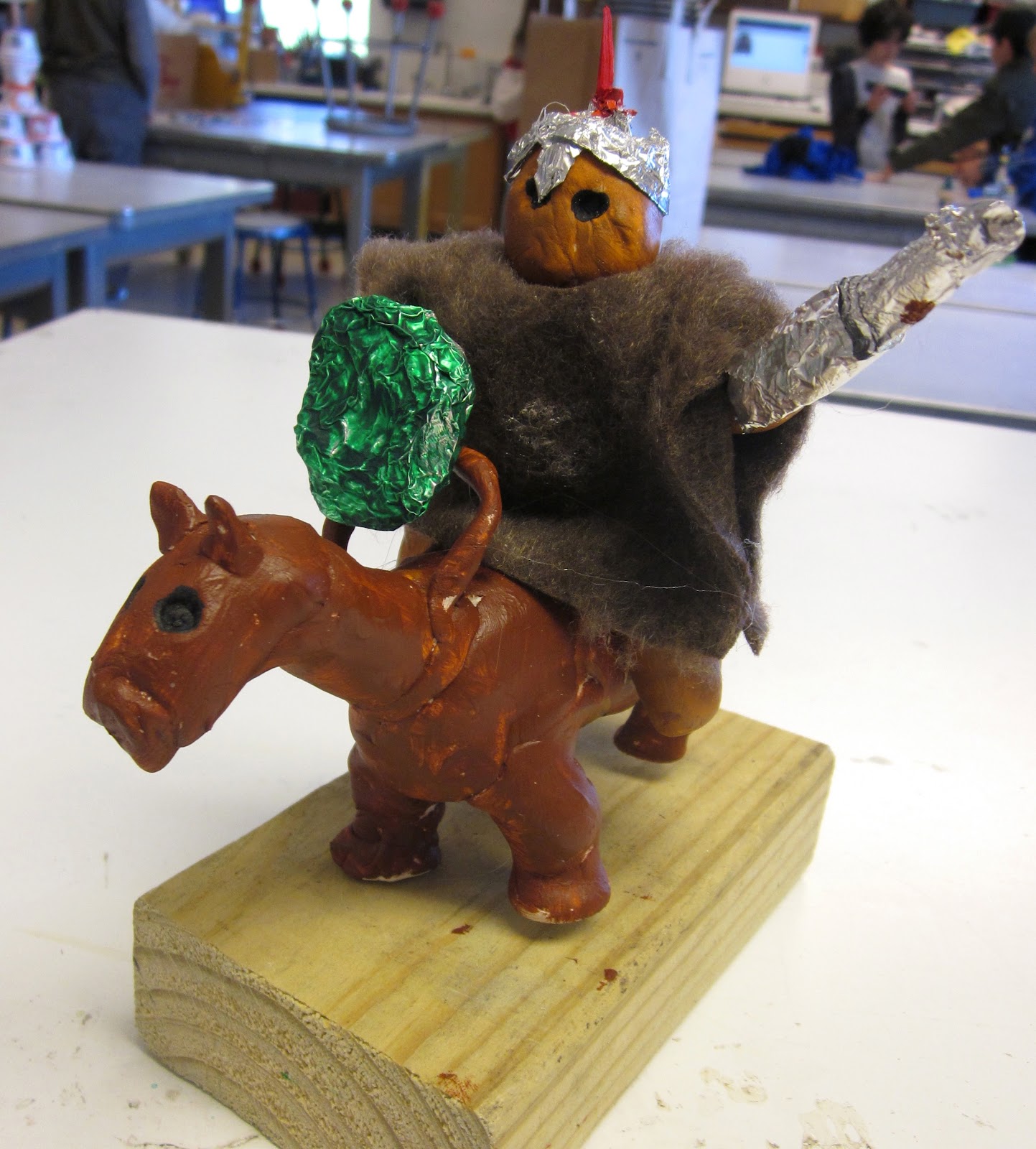 Art is Basic-- Art Teacher Blog: Paper Mache Knight Sculptures-- 5th ...