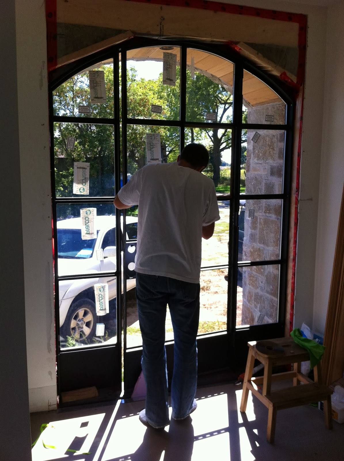 Building Walnut Farm: Belgian Style Steel Door