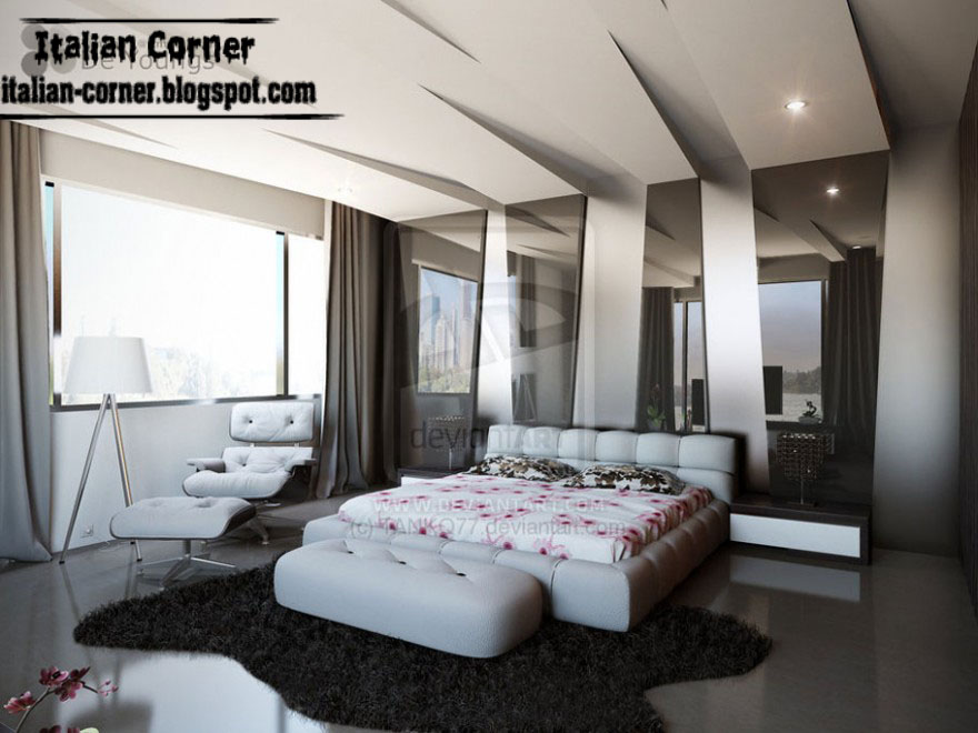 Modern Italian bedroom designs, ideas, decorations