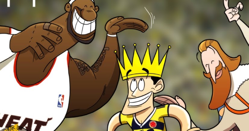 Omar Momani cartoons: All hail King James!