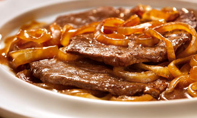 Escala de Sabores: Contra Filé Acebolado com Laranja