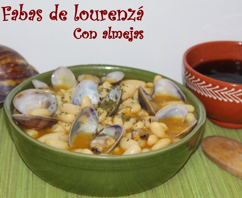 Fabas de lourenzá con almejas