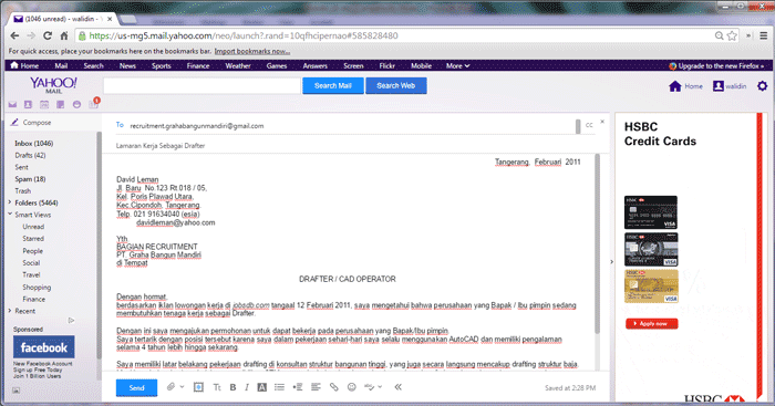 10 Contoh Surat Lamaran Kerja Email - ben jobs