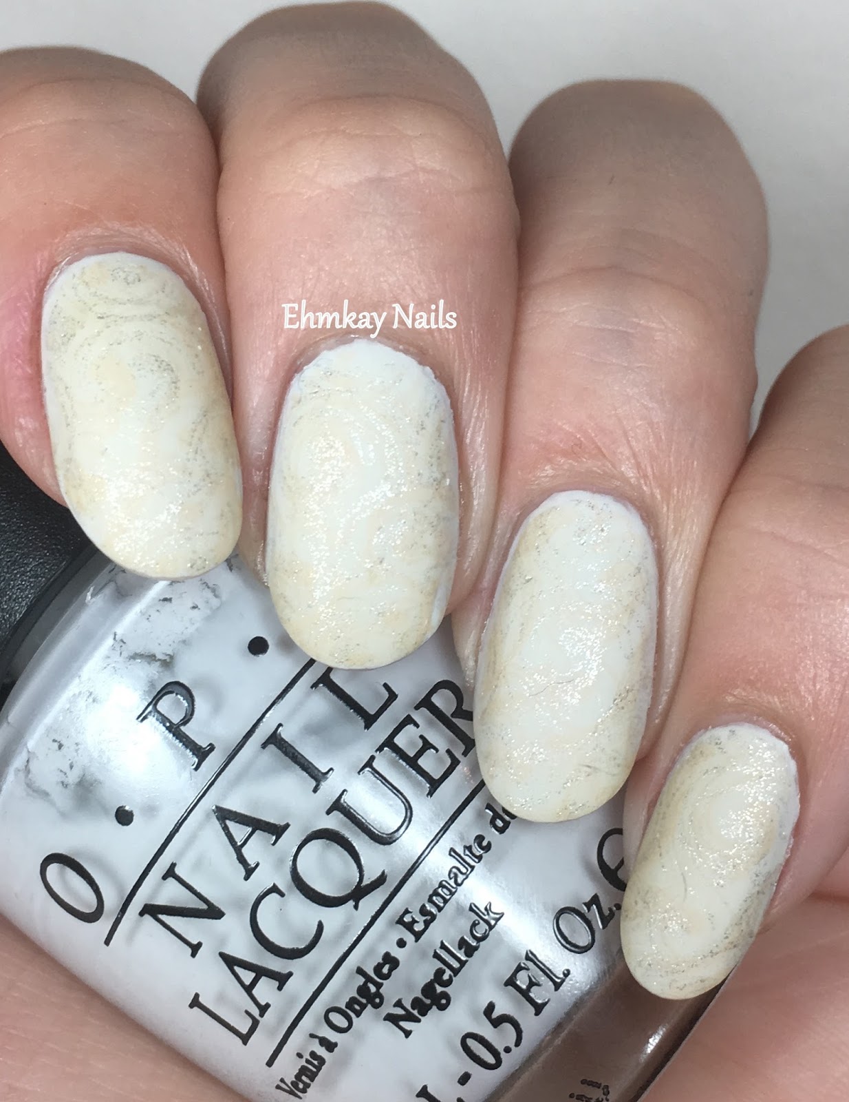 ehmkay nails: Bone China Nail Art with OPI