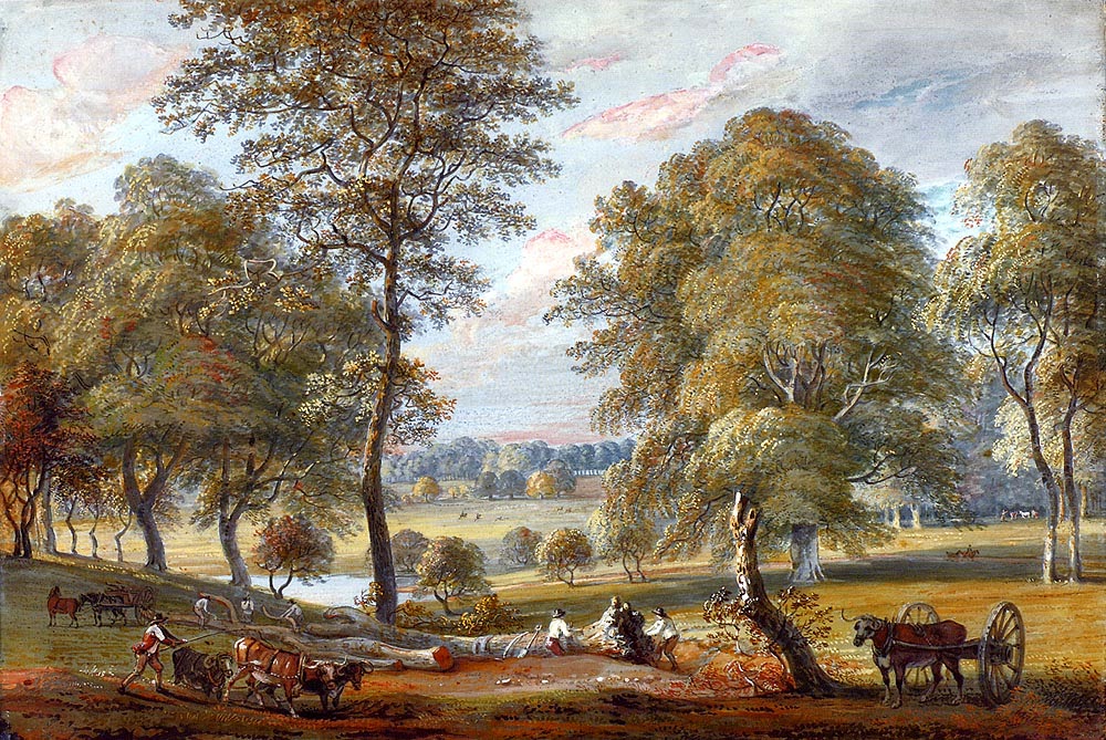 Viático de Vagamundo: Windsor castle and Park by Paul Sandby