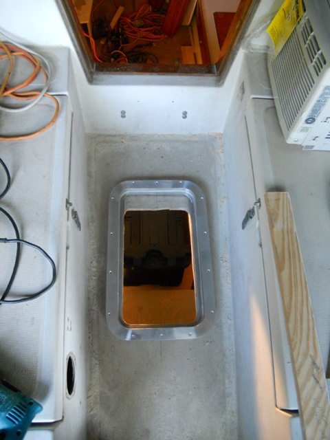 Ericson 25, Oystercatcher: Lazarette Modifications, Part 2: New Hatches